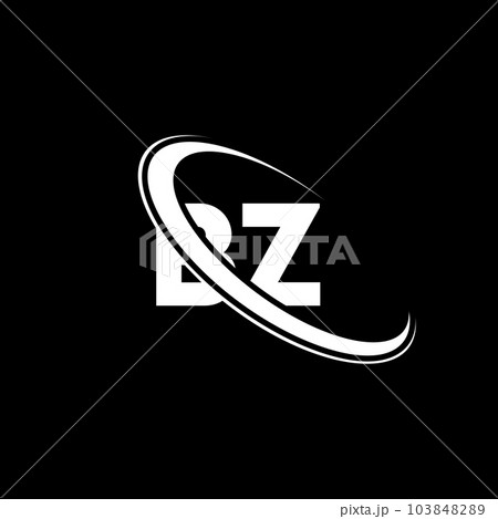 BZ logo. B Z design. White BZ letter. BZ/B Z...のイラスト素材 [103848289] - PIXTA
