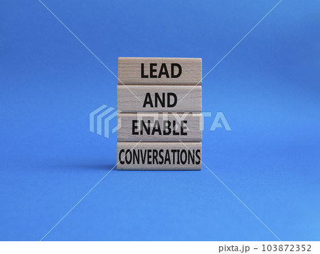 Lead and enable conversations symbol. Concept...の写真素材 [103872352] - PIXTA