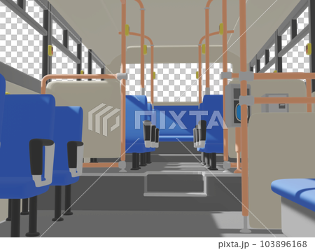 Bus interior 3D - Stock Illustration [103896168] - PIXTA
