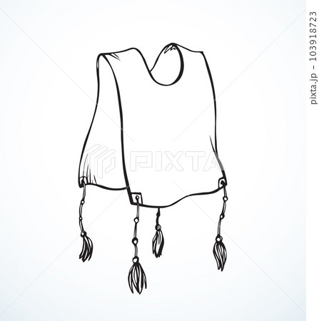 Vector drawing. Jewish clothing tzitzitのイラスト素材 [103918723] - PIXTA