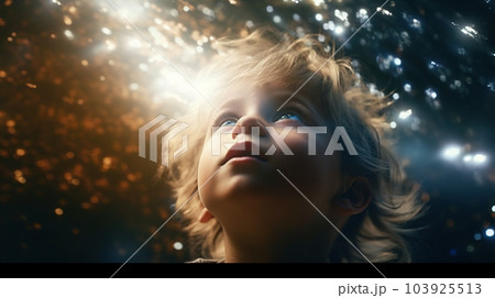 Fantasy portrait of a cute child with fairy...のイラスト素材 [103925513] - PIXTA