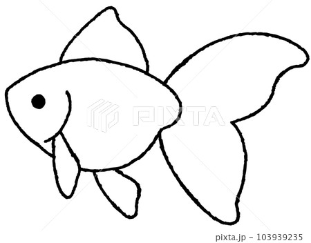 Simple Goldfish Drawing