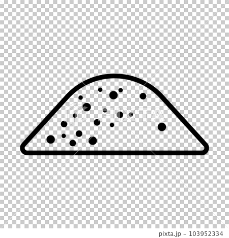 Simple sand icon. gravel. vector. - Stock Illustration [103952334] - PIXTA