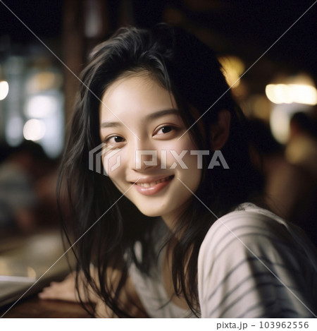 雰囲気のいいBarで女性とデートする（Generative AI）のイラスト素材 [103962556] - PIXTA