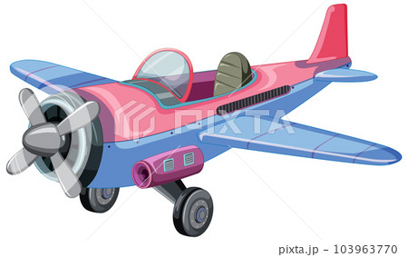 Isolated jet plane cartoonのイラスト素材 [103963770] - PIXTA