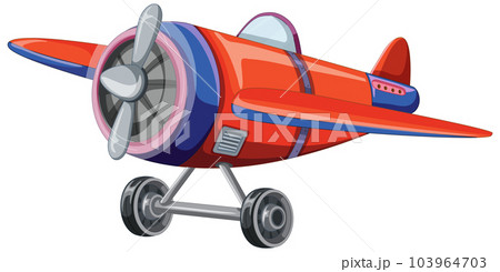 Isolated jet plane cartoonのイラスト素材 [103964703] - PIXTA