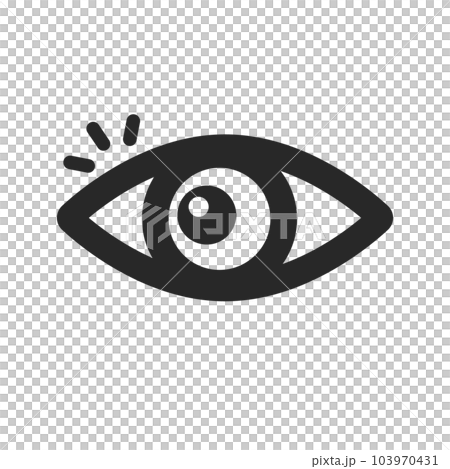 Aware and right eye icon. vector. - Stock Illustration [103970431] - PIXTA