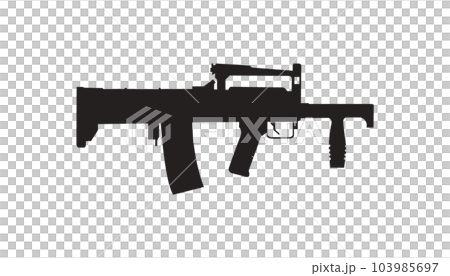 Groza assault automatic rifle vector iconのイラスト素材 [103985697] - PIXTA