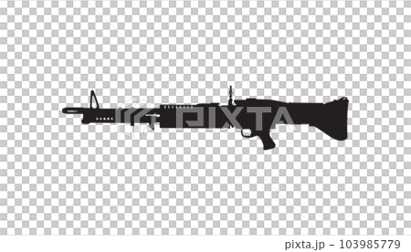 M60 assault automatic rifle vector icon-插圖素材 [103985779] - PIXTA圖庫