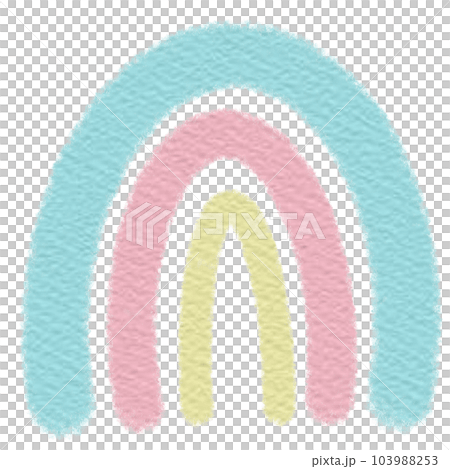 Rainbow organic art element for decorationのイラスト素材 [103988253] - PIXTA