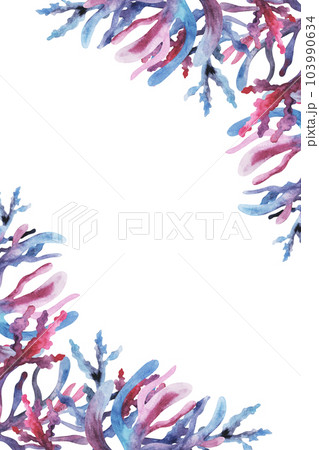 Hand drawn corners frame multicolored...のイラスト素材 [103990634] - PIXTA