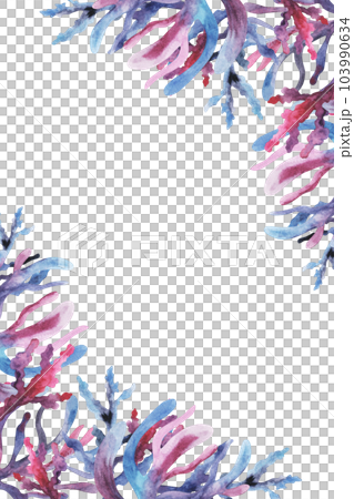 Hand drawn corners frame multicolored...のイラスト素材 [103990634] - PIXTA