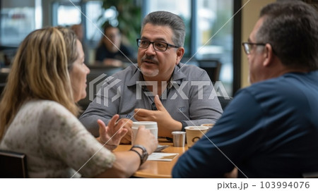 Diverse people mingling at an event talking...のイラスト素材 [103994076] - PIXTA