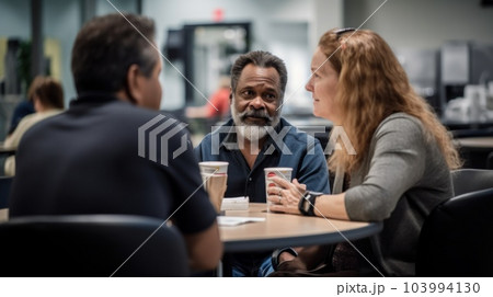 Diverse people mingling at an event talking...のイラスト素材 [103994130] - PIXTA