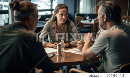 Diverse people mingling at an event talking...のイラスト素材 [103994154] - PIXTA