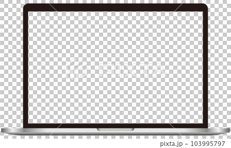 Laptop computer (body/screen clipping) - Stock Illustration [103995797 ...