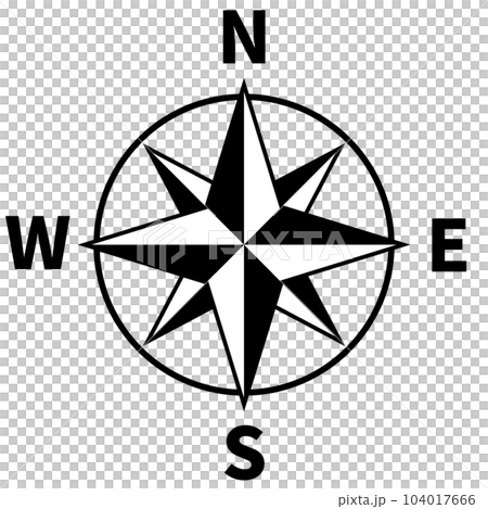 方位記号のアイコン、東西南北の頭文字のイラスト素材 [104017666] - PIXTA
