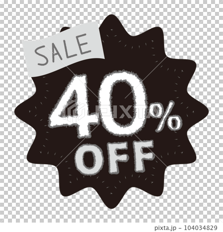40％OFF セールアイコンのイラスト素材 [104034829] - PIXTA