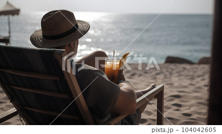 successful rich and beautiful caucasian man...のイラスト素材 [104042605] - PIXTA