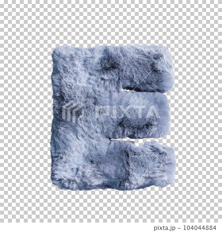 uppercase E. Gray fluffy letters. - Stock Illustration [104044884] - PIXTA