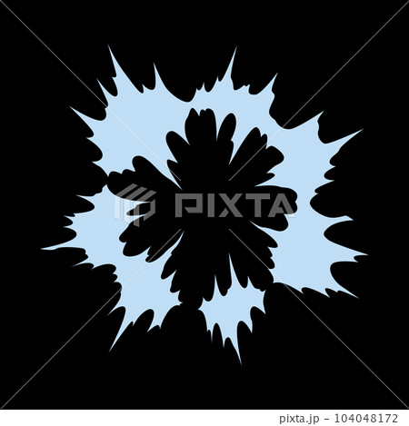 Explosion spark. Cartoon burst effect of vector...のイラスト素材 [104048172 ...