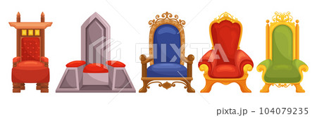 Exquisite Set Of Royal Thrones, Fit For Kings...のイラスト素材 [104079235] - PIXTA