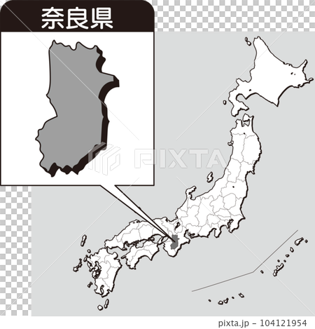 Blank map _ 29 _ Enlarged map of Japan by... - Stock Illustration ...
