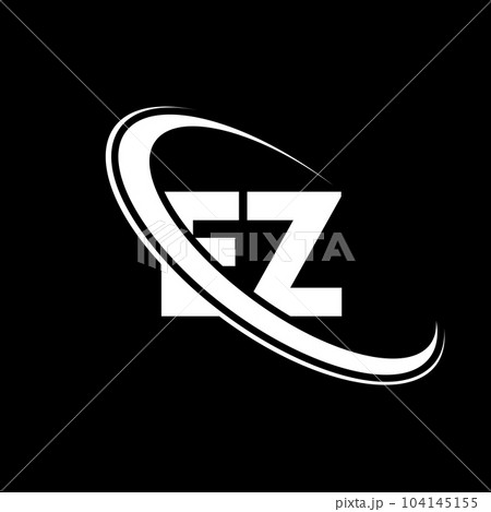 EZ logo. E Z design. White EZ letter. EZ/E Z...のイラスト素材 [104145155] - PIXTA