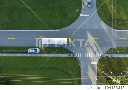 School Bus Aerial View