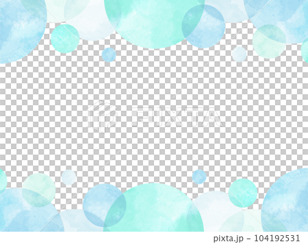 Polka dot watercolor frame - Stock Illustration [104192531] - PIXTA