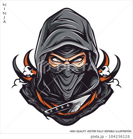 Ninja Face Vector