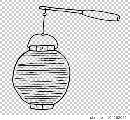 線描插畫手繪燈籠夏日節-插圖素材 [104262025] - PIXTA圖庫