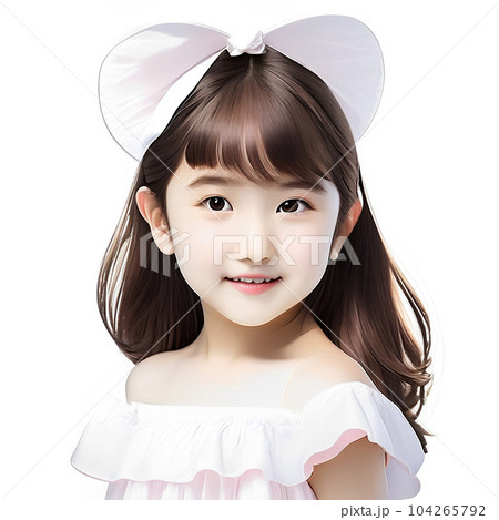女児正面写真：AI生成のイラスト素材 [104265792] - PIXTA