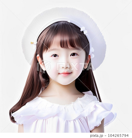 女児正面写真：AI生成のイラスト素材 [104265794] - PIXTA