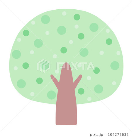 Cute pastel treeのイラスト素材 [104272632] - PIXTA