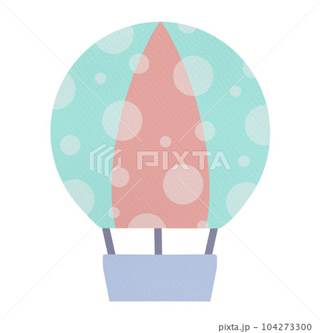 Cute pastel hot air balloonのイラスト素材 [104273300] - PIXTA