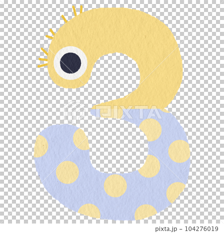 Cute monster number 3のイラスト素材 [104276019] - PIXTA