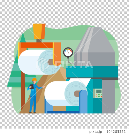 Image illustration of the paper industry - Stock Illustration ...