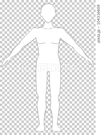 human body silhouette - Stock Illustration [104316609] - PIXTA
