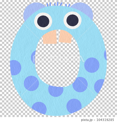 Monster lower case alphabet oのイラスト素材 [104319285] - PIXTA