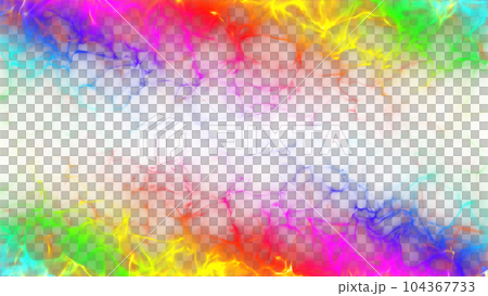 rainbow flame background - Stock Illustration [104367733] - PIXTA