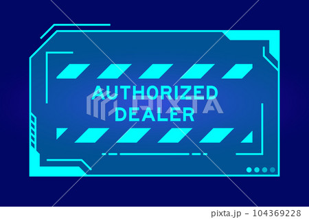 Futuristic hud banner that have word authorized...のイラスト素材 [104369228 ...