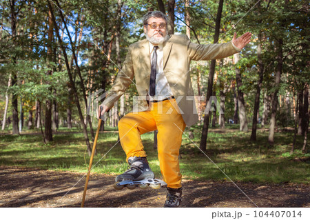 Funny Old Man Walking