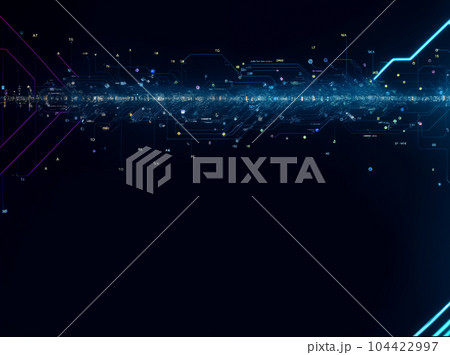 Abstract computer data characters, big data,...のイラスト素材 [104422997] - PIXTA
