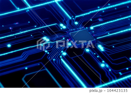 Abstract computer chip images, big data, and...のイラスト素材 [104423135] - PIXTA