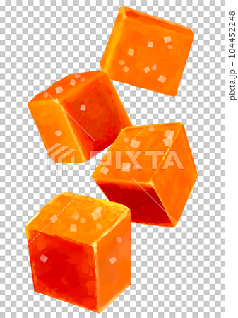 Image of delicious salted caramel _ block,... - Stock Illustration ...