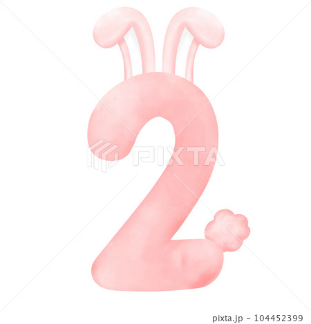Numberic Rabbit numberic alphabet.のイラスト素材 [104452399] - PIXTA