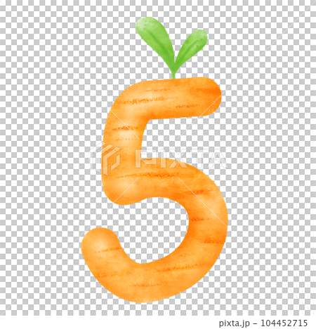 Numberic illustration Carrot and Rabbit.のイラスト素材 [104452715] - PIXTA