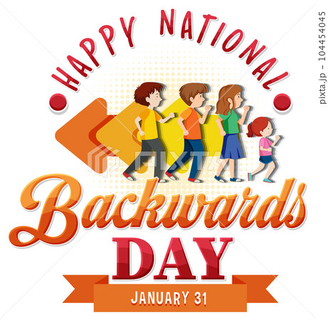 National backward day banner designのイラスト素材 [104454045] - PIXTA