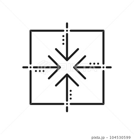 Scaling resize icon trendy and modern reduce...のイラスト素材 [104530599] - PIXTA